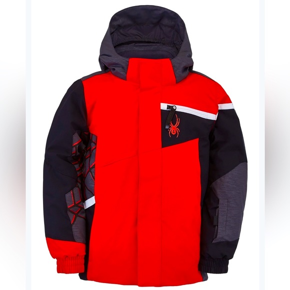 Spyder | Jackets & Coats | Spyder Challenger Insulated Boys Volcano Red ...